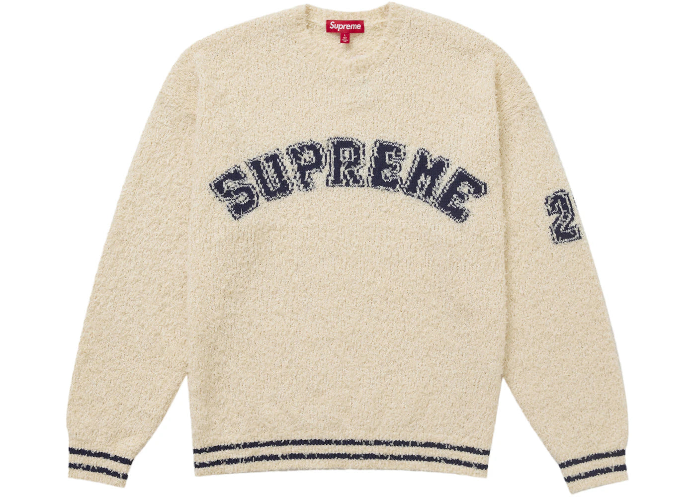 Supreme Textured Arc Sweater Cream – Hype Club Sjo